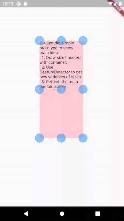 How To Resize Or Adjust Size Of Draggable Component In Flutter Stack Overflow
