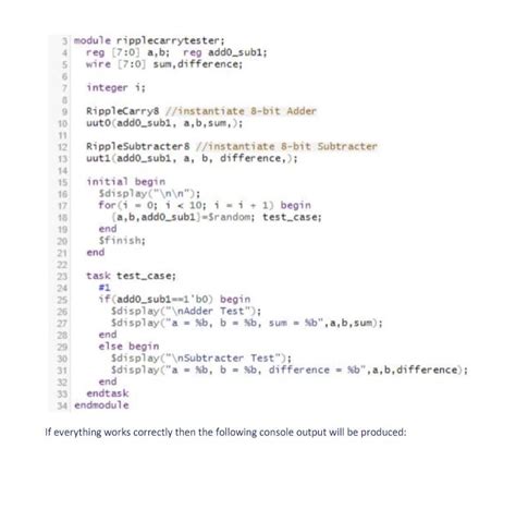 Solved Create A 4 Bit Ripple Carry Adder According To The