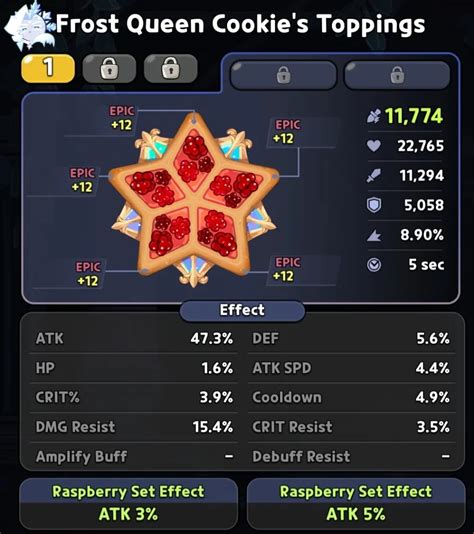Frost Queen Cookie Toppings Build In Cookie Run Kingdom