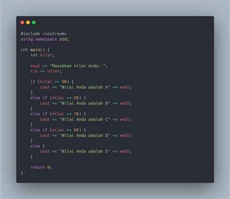 Mempelajari Bahasa Pemrogaman C 30 Percabangan Kondisi If Else If
