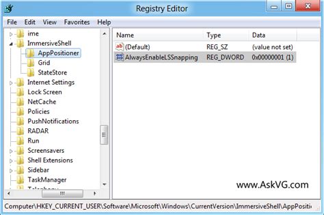 How To Force Enable Snap Feature And Run Metro Apps On Low Screen Resolutions In Windows AskVG