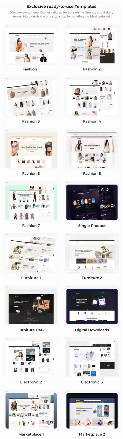 multikart single or multivendor ecommerce with react next js