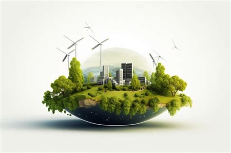 Premium Photo Renewable Energy Isolated Generative Ai