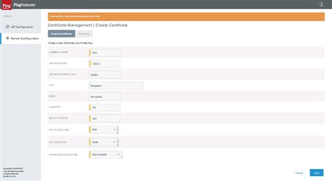 Install And Configure The Pingfederate Identity Provider For Cisco