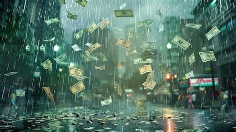 Premium Photo Dollars Raining Money