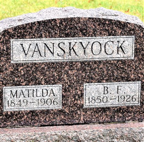 Matilda Nixon Vanskyock 1849 1906 Find A Grave äreminne