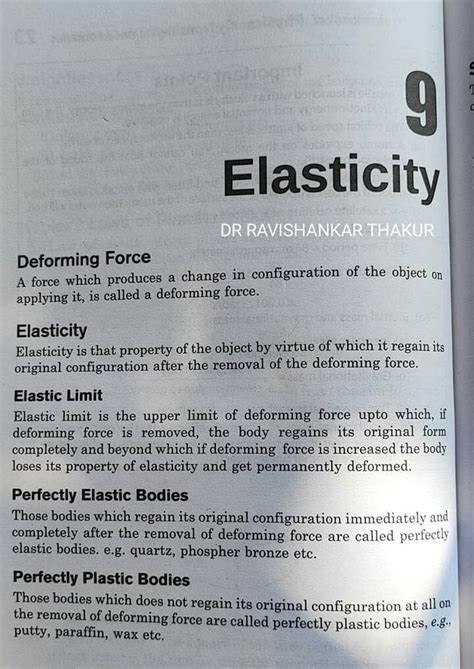 Elasticity Understanding The Physics Behind It
