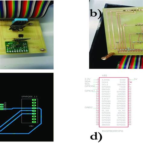 A Top And B Bottom View Of The Designed And Realized PCB For The Download Scientific