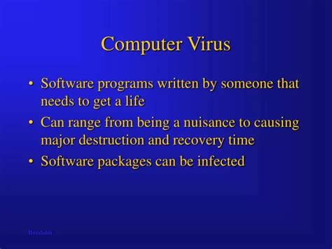 PPT Computer Virus PowerPoint Presentation Free Download ID
