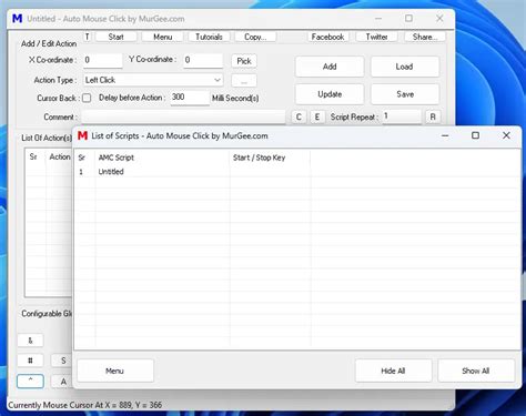 Screenshots Auto Mouse Click By