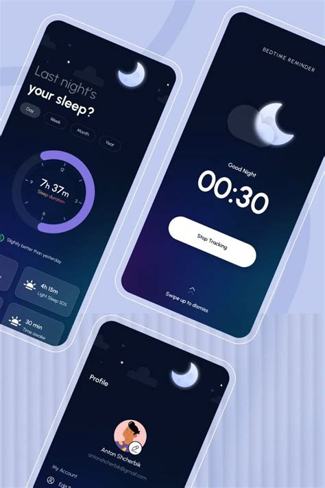 Modernized Sleep Tracker App Ui