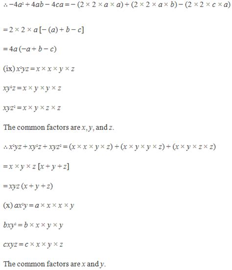 Class 8 Cbse Maths Factorisation At Kenneth Summers Blog