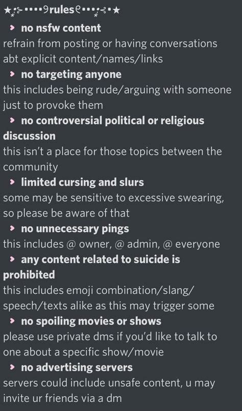 Discord Server Rules Banner