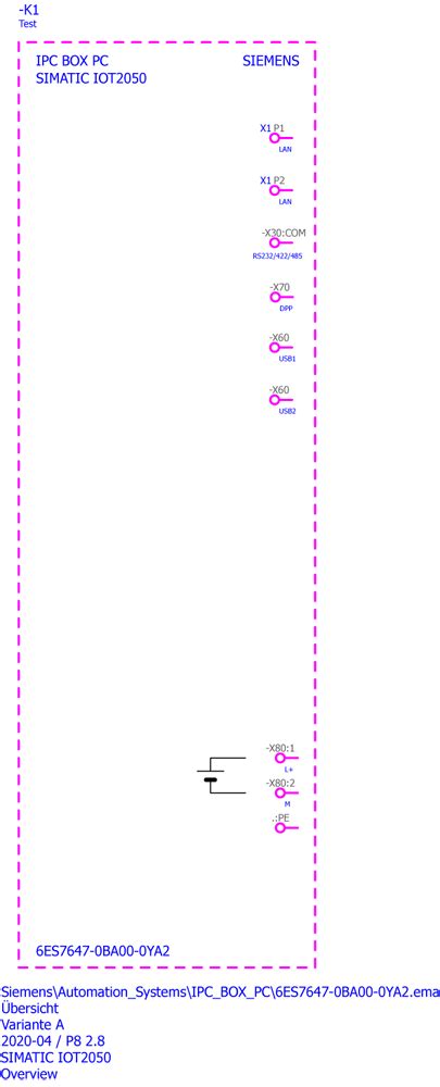 Simatic Iot2050 2x Gbit Ethernet Rj45 Display Port 2x Usb20 Sd