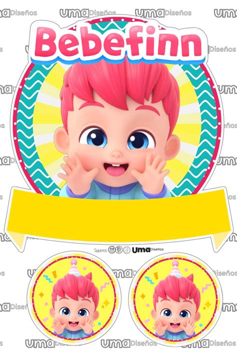 Cake Topper Bebefinn Imprimible Png Cake Cupcake Party Fiesta