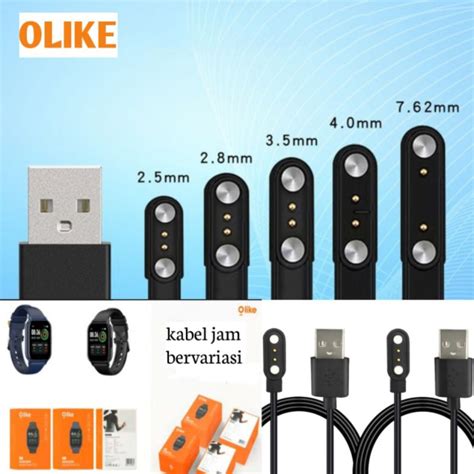 Jual Kabel Jam Olike Model Fw1 Fw2 Fm01 Kabel Charger Jam Magnetic 2 Pin Shopee Indonesia