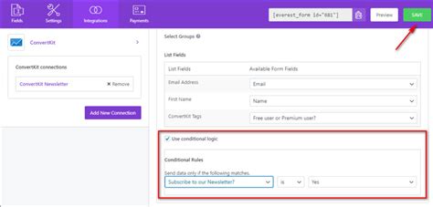 Convertkit Everest Forms