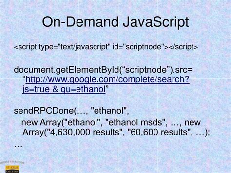 Ppt Ajax On Demand Javascript A New Vision For Web Based Chemistry