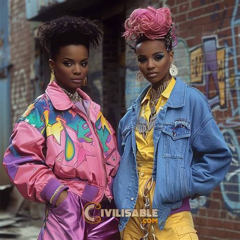 80s Hip Hop Fashion Women Outfits