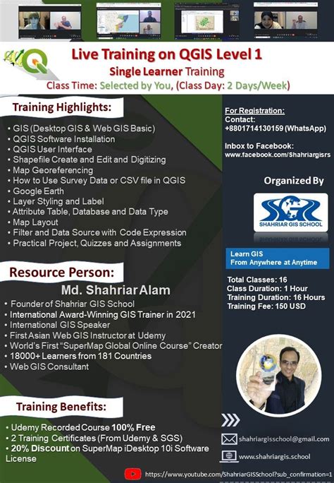 Shahriar Gis School On Linkedin 🎉live Training On Qgis Level 1 Fundamental Of Qgis For Smart Gis