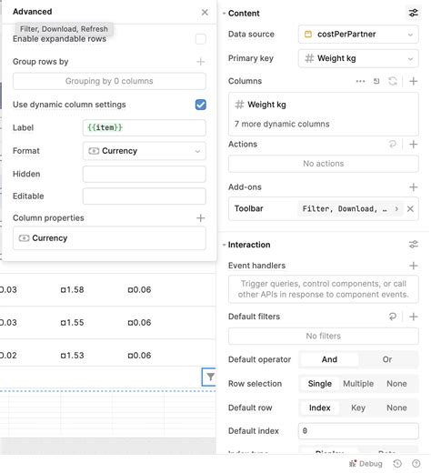 Currency Format Isnt Working For Dynamic Columns 💬 App Building