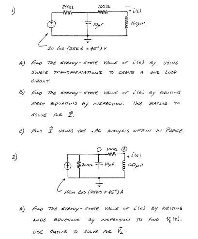 Solved Find The Steady State Value Of I T By Using Source Chegg