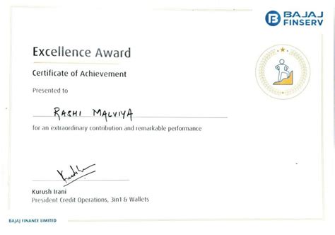 Rashi Malviya On Linkedin Thanks Bajaj Finserv And All My Leaders For