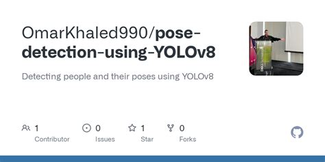 GitHub OmarKhaled Pose Detection Using YOLOv Detecting People And Their Poses Using YOLOv