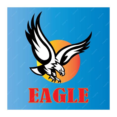 독수리 아이콘 로고 벡터 디자인 서식 파일 프리미엄 벡터