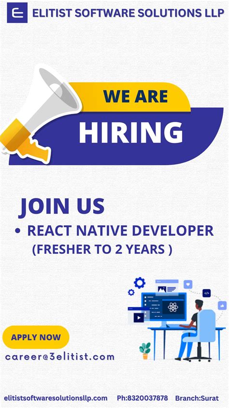 We Join Reactnativedeveloper Mobileappdeveloper Crossplatformapps Elitist Software