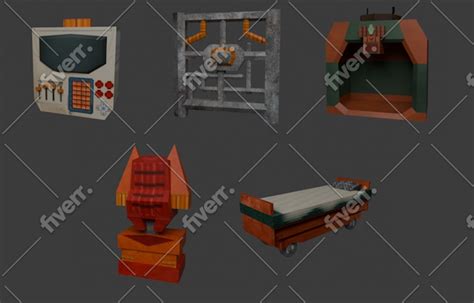 Create Ps1 Style Retro Low Poly 3d Models And Prop Sets By Heorhii