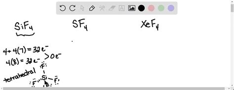 Solved The Molecules Sif4 Sf4 And Xef4 Have Molecular Formulas Of The Type Af4 But The