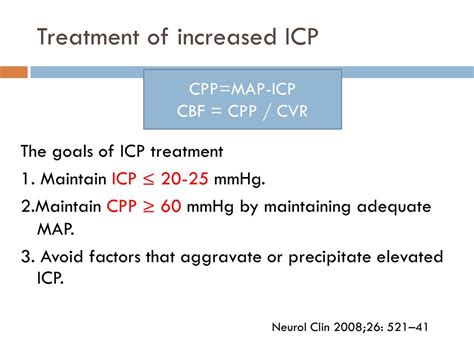 Ppt Critical Care Management Of Increase Intracranial Pressure