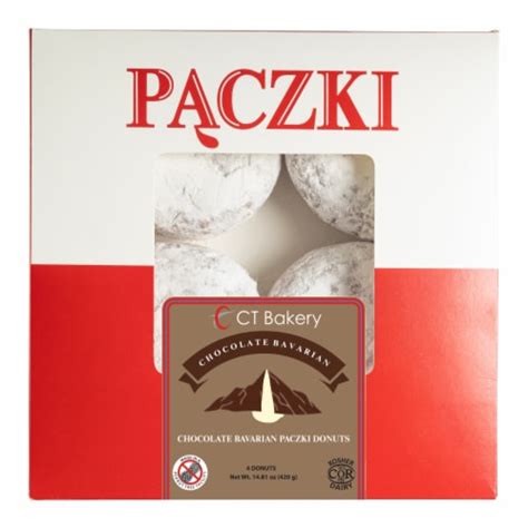 Ct Bakery Yeast Powdered Sugar Chocolate Bavarian Cream Filled Donuts 4 Pk King Soopers