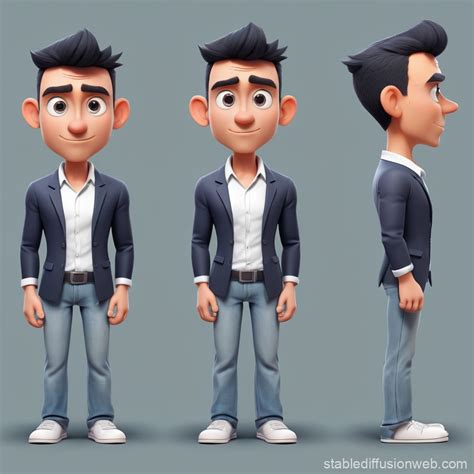 Multi Angle Cartoon Character Images Stable Diffusion Online