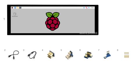 Waveshare Inch Capacitive Touch Screen LCD HDMI IPS Toughened Glass Cover