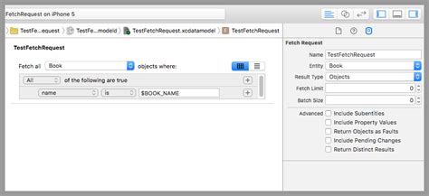 【swift】core Dataの使い方。fetch Requestをモデルに定義する。swift 21、xcode 72 はじ