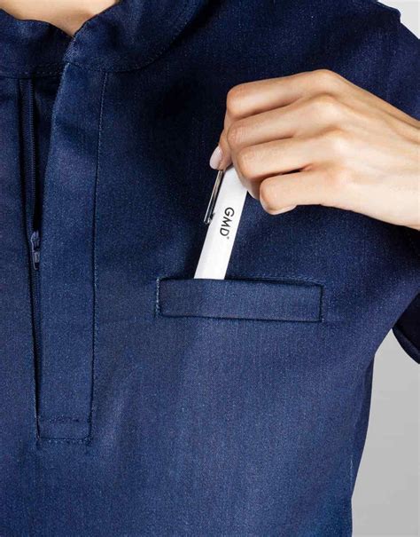 Edición Denim Scrub Medico Mao De Mujer World Medics