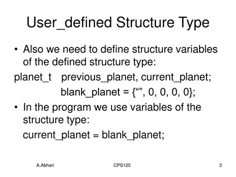 Ppt Userdefined Structure Type Powerpoint Presentation Free