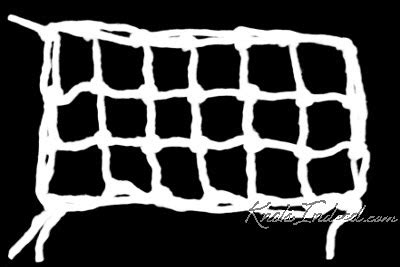 Knots Indeed Rectangle Of Square Mesh Generic Instructions Starting From The Middle