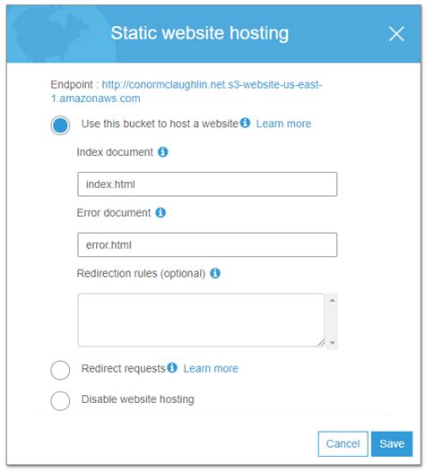 Deploying A Static Website To S3 Using Hugo Conor Mclaughlin