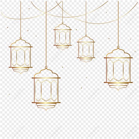 Ramadan Hanging Ramadan Lamp Ramadan Arabic Islamic Pattern Luxurious Golden Middle Eastern