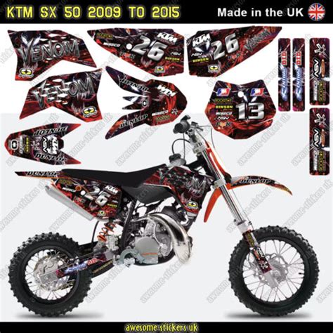 Ktm 50 Sx Graphics Decals Stickers 2009 2015 E