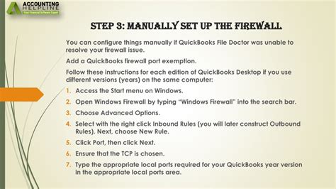 Ppt A Quick Guide To Fix Windows Firewall Is Blocking Quickbooks Issue Powerpoint Presentation