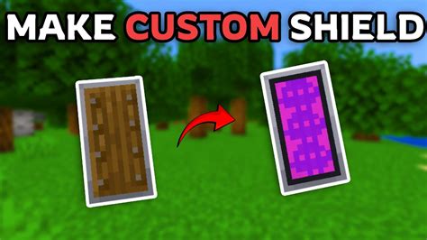 How To Make Custom Shield Easily In Minecraft Tutorial Youtube