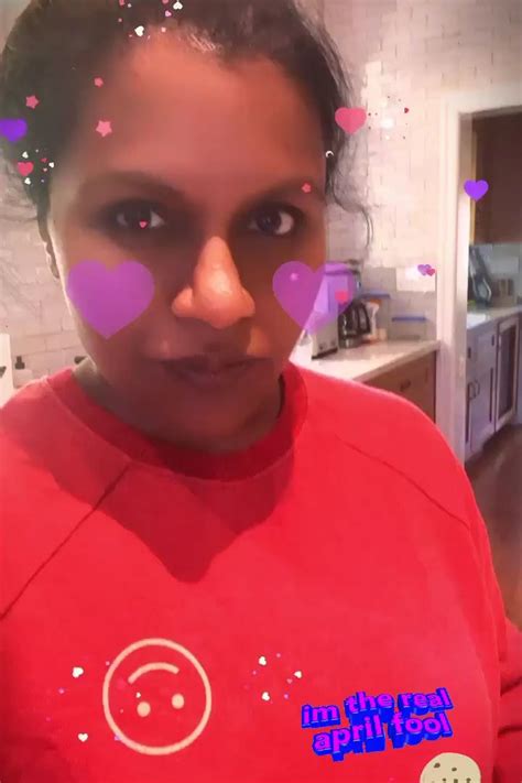Mindy Kaling Instagram Story April 1 2020 Star Style