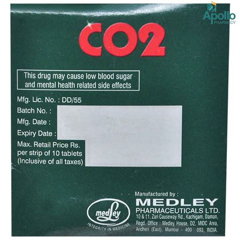 Co2 Tablet Price Uses Side Effects Composition Apollo Pharmacy
