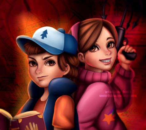 Dipper Pines Mabel Pines Gf Art Gf Персонажи Gravity Falls