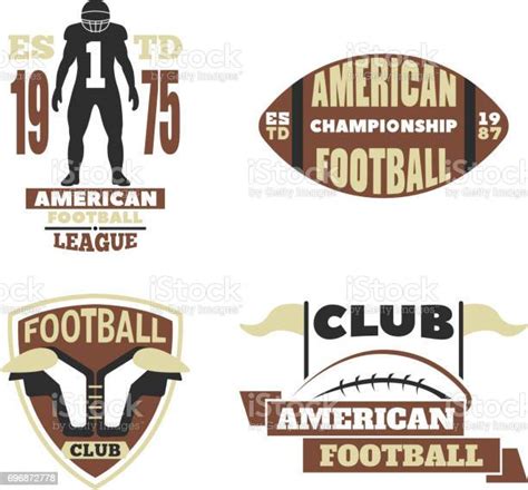 볼 경쟁 벡터와 스포츠 팀에 대 한 미식 축구 선수권 대회 배지 템플릿 Championship에 대한 스톡 벡터 아트 및 기타 이미지 Championship 갈색