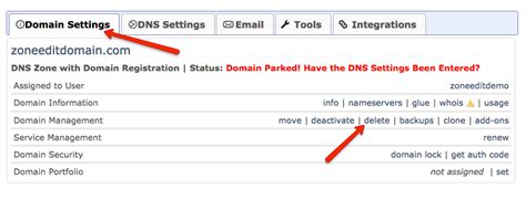 Zoneedit How To Delete A Domain